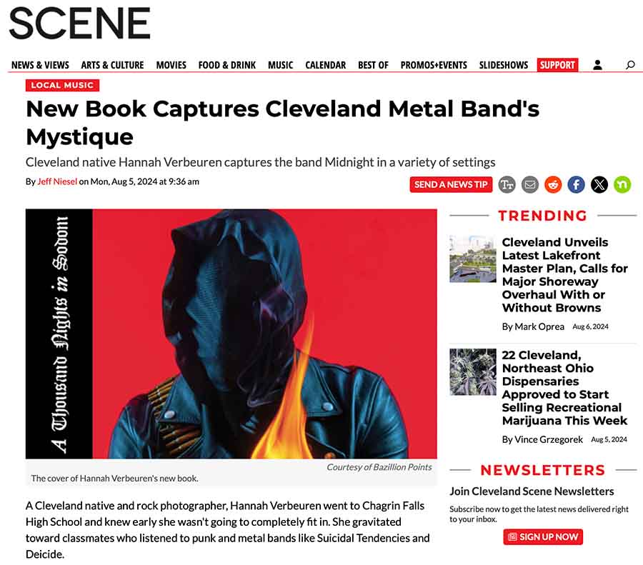 Cleveland Scene: “Stunning” MIDNIGHT Book Captures Mystique