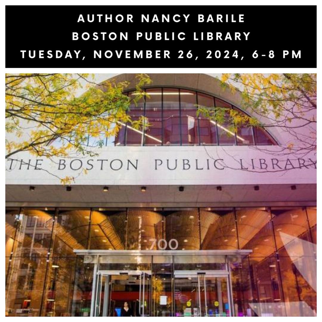 Boston Public Library 11/26: Nancy Barile’s I’M NOT HOLDING YOUR COAT